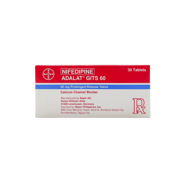 ADALAT GITS 60 Nifedipine 60mg Prolonged Release Tablet 30's price in ...